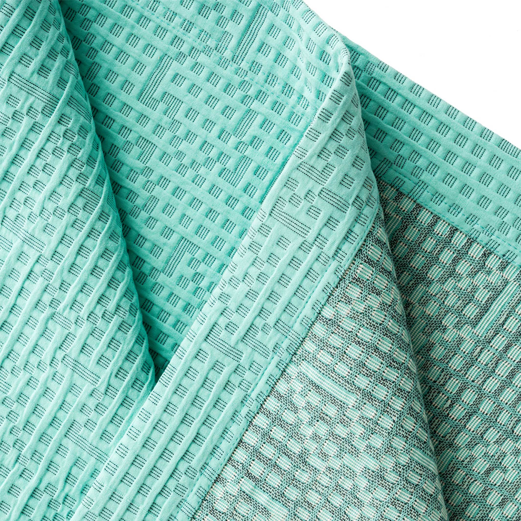 MAPPING BEDSPREAD - mint-farbige TAGES-BETT-DECKE - 235x245 cm - 100% ...