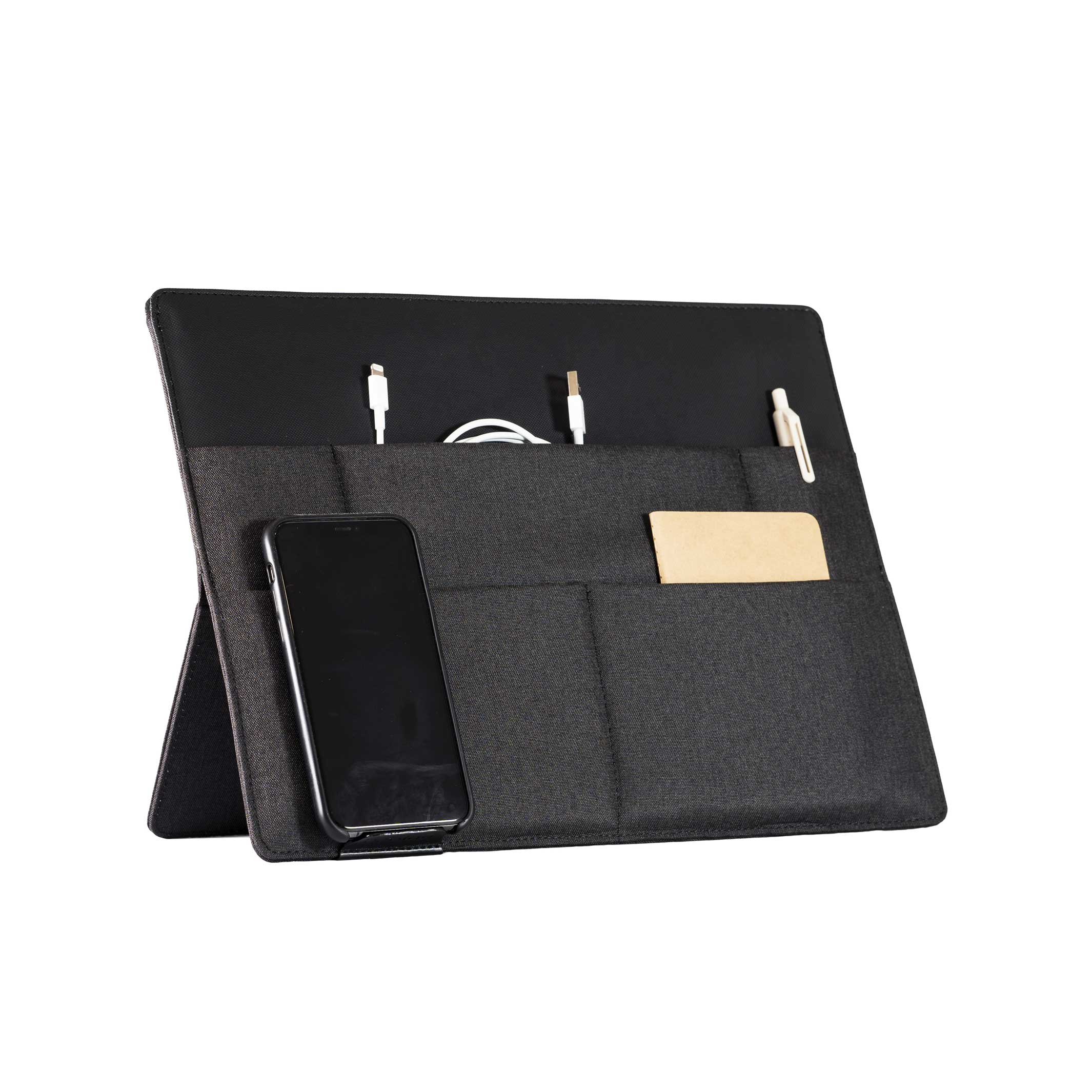 STAND-UP SLEEVE - Desktop organizer with Laptop & Tablet Sleeve - 13 o ...